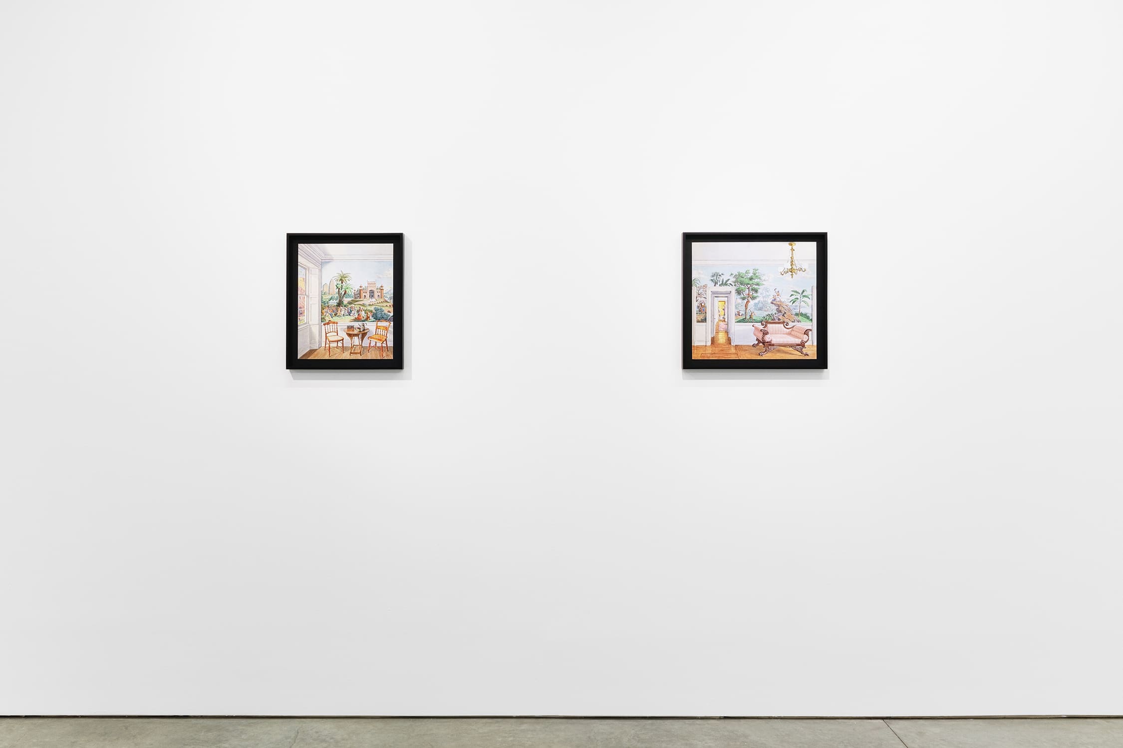 Scenic Microcosms: Wallpapered Rooms Painted by Andrew Raftery - RYAN ...